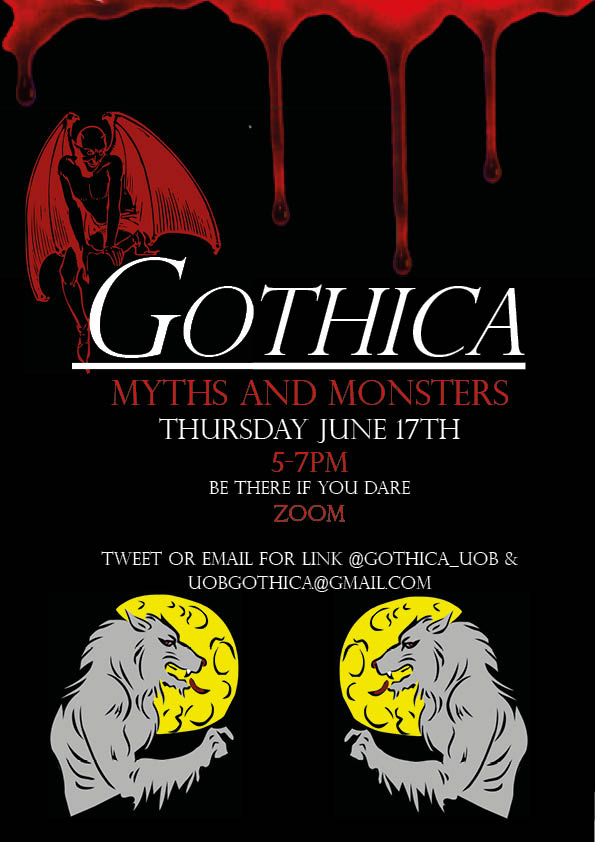 Gothica: Myths and Monsters – 17th June 2021 (5-7pm) – Monstrous ...